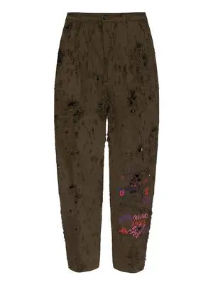 Dsquared2 Aviator Relaxed-fitting Trousers - Green