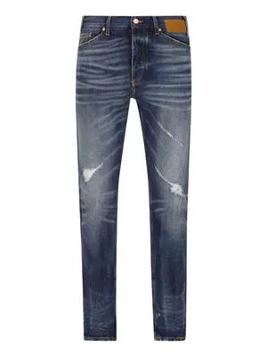 Palm Angels Straight Leg Jeans - Blue