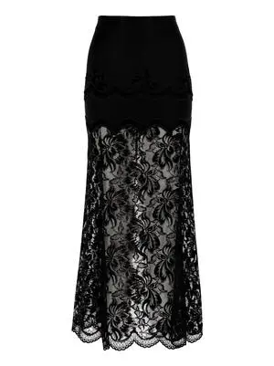 Rabanne PACO RABANNE Lace Midi Skirt Black