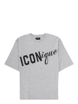 Dsquared2 T-shirt Con Stampa - Gray