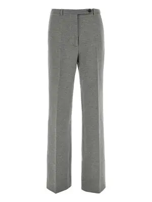 Miu Miu Stretch Viscose Blend Trousers - Gray