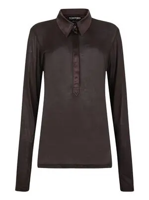 TOM FORD Silk Polo Shirt - Multicolor