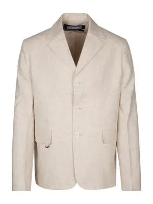 Jacquemus Viscose Linen Blend Blazer - Multicolor