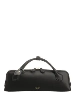 Alaïa Teckel" Silk Satin Clutch - Black