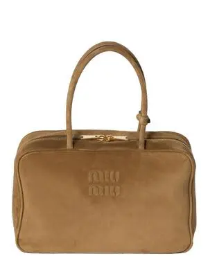Miu Miu Suede Top Handle Bag - Multicolor