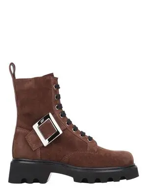 ROGER VIVIER Viv Rangers Lace-up Bootie - Multicolor