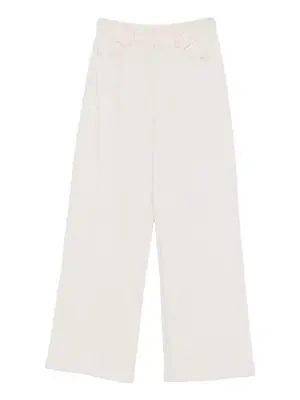 Max Mara Wide-leg Cotton Trousers - Multicolor