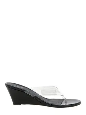Coperni Logo Patch Wedge Thong Sandals - Multicolor