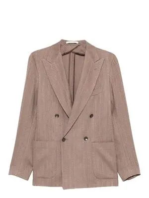 Tagliatore Double-breasted Blazer - Brown