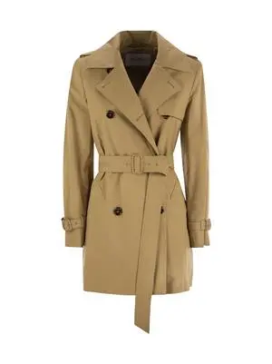 Max Mara Landa Cotton Canvas Mackintosh - Multicolor