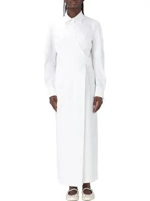 Max Mara Cotton Blend Dress - White