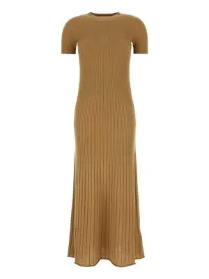 MAX MARA MAX MARA Camel Silk Blend Europa Dress