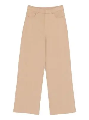 Max Mara Wide-leg Cotton Trousers - Multicolor