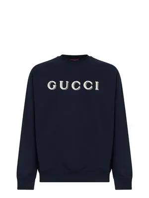 Gucci Cotton Jersey Embroidered Sweatshirt - Multicolor