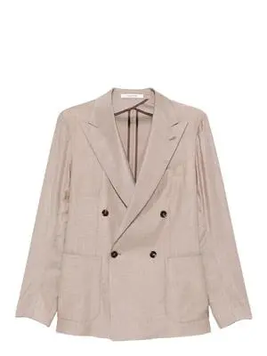 Tagliatore Suits Double Breasted Suits - Brown