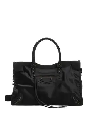 Balenciaga Le City Large Nylon Bag - Black