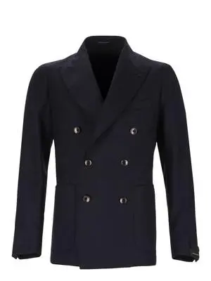 Tagliatore Montecarlo Double Breasted Jacket - Blue