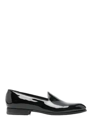 Tagliatore Patent Leather Loafers - Black