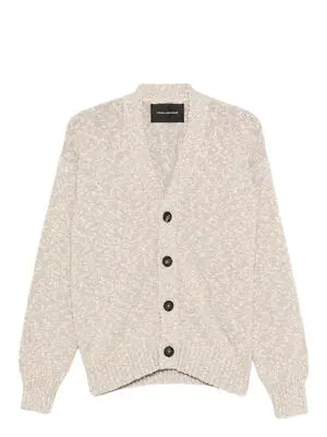 Tagliatore V-neck Cardigan - Cream