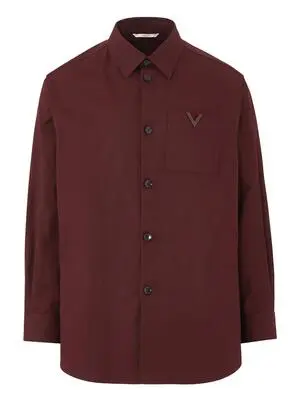 Valentino Garavani Valentino Garavani Cotton Shirt Jacket Men Red