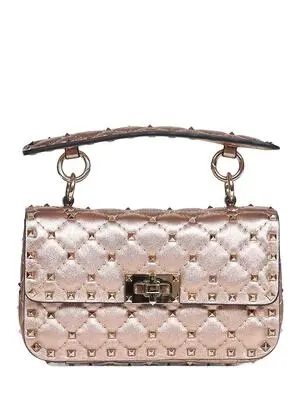 Valentino Garavani VALENTINO GARAVANI Rose Cannelle Rockstud Spike Small Crossbody Bag Multicolor