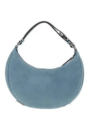 Fendi FENDI Small Hobo Bag In Leather With Vintage Gold Metal Lettering Multicolor