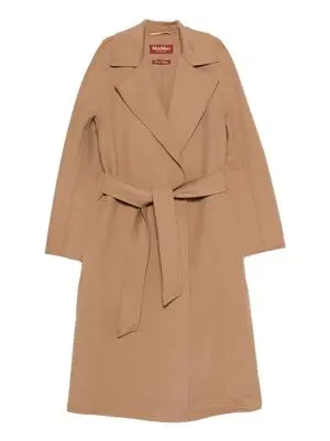 Max Mara MAX MARA Wool Long Coat Multicolor