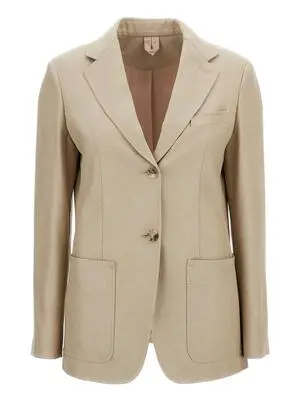 Max Mara Single-breasted 'pesche' Jacket - Multicolor