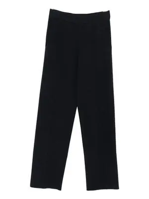 Max Mara Wool Blend Straight Leg Trousers - Multicolor