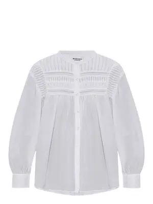 Isabel Marant Étoile Pleated Yoke Cotton Shirt - Multicolor