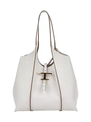TOD'S Small Shopping Bag With T Timeless Pendant - Multicolor