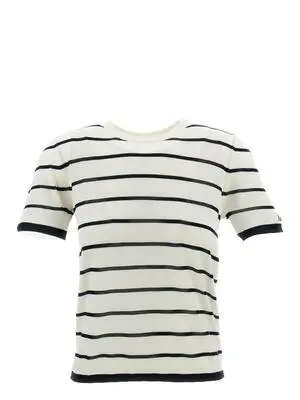 MAX MARA Max Mara Striped Cashmere Knit Top