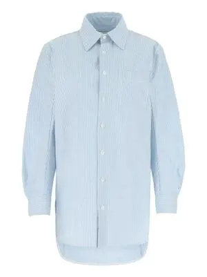 Bottega Veneta BOTTEGA VENETA Embroidered Cotton Oversize Shirt Multicolor