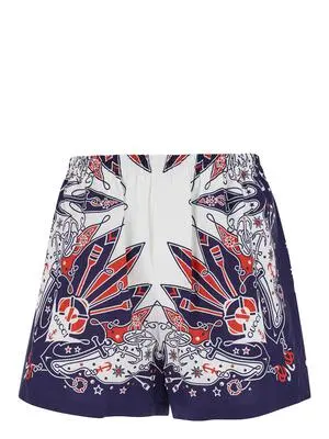 Gucci Bandana Print Cotton Shorts - Multicolor