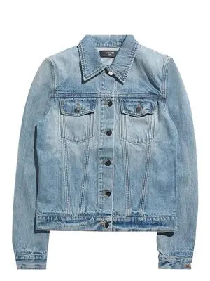 Amiri Denim Jacket With Classic Collar - Blue
