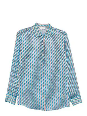 Dries Van Noten Clavelly Silk Blend Shirt - Multicolor
