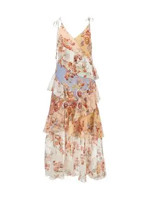 Zimmermann Frilled Maxi Dress - Multicolor