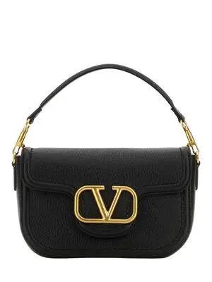 Valentino Garavani Leather Shoulder Bag - Black