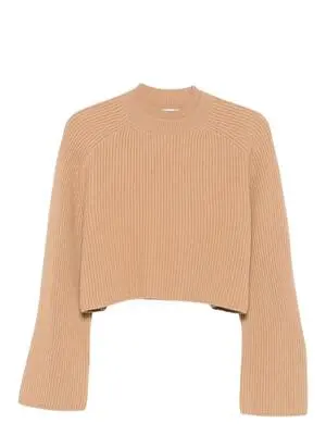 Max Mara Crew Neck Sweater In Cashmere Wool - Multicolor
