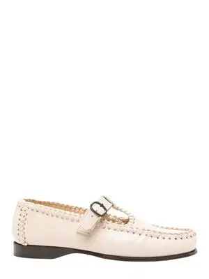 Hereu Alcover Leather Loafers With Buckle Fastening - Multicolor