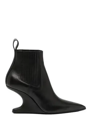 Rick Owens Leather Ankle Boots - Multicolor