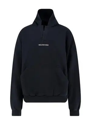 Balenciaga Balenciaga Cotton Hooded Sweatshirt Multicolor