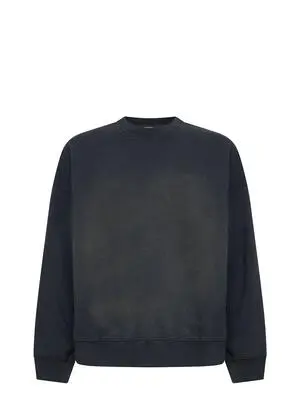 GOLDEN GOOSE GOLDEN GOOSE Black Bleached Cotton Sweatshirt Multicolor