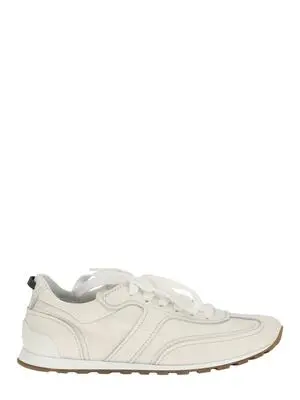 Brunello Cucinelli Leather Lace-up Sneakers - White