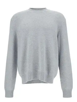 Bottega Veneta Cashmere Pullover With Intrecciato Elbow Patches - Multicolor