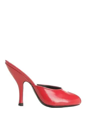 JUDE Jude "Date" Mule With Sculpted Heel Red