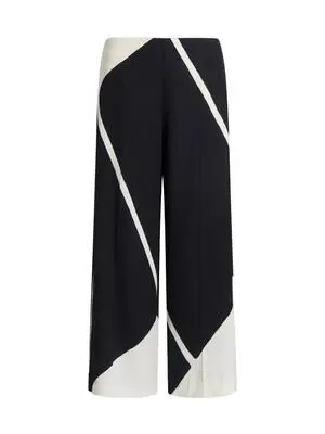 Alberta Ferretti Viscose Printed Wide Leg Pants - Multicolor