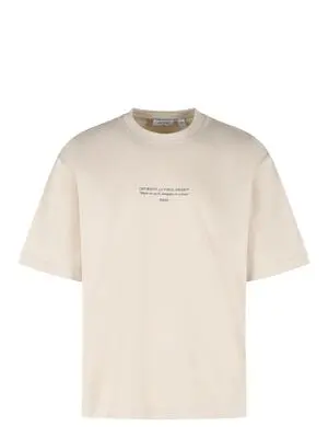 Off-White Statementstone' Cotton T-shirt - Cream
