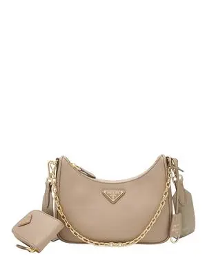Prada PRADA Re-Edition 2005 Bag In Saffiano Leather Brown