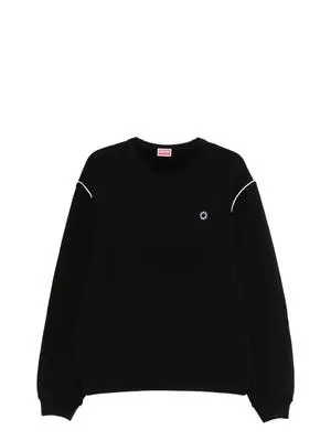 Kenzo Crew Neck Graphic Motif Sweatshirt - Black